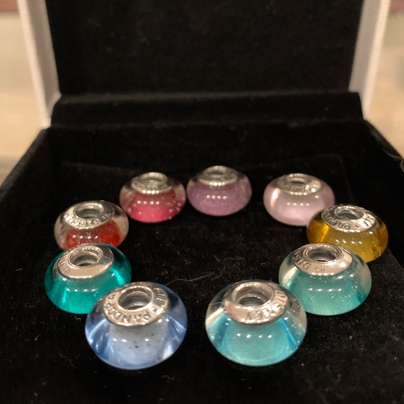 Pandora | Jewelry | 7 Pandora Disney Princess Murano Bead With Box ...